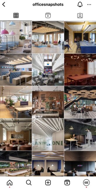 YAAF work - Office Snapshots IG - YAAF Design